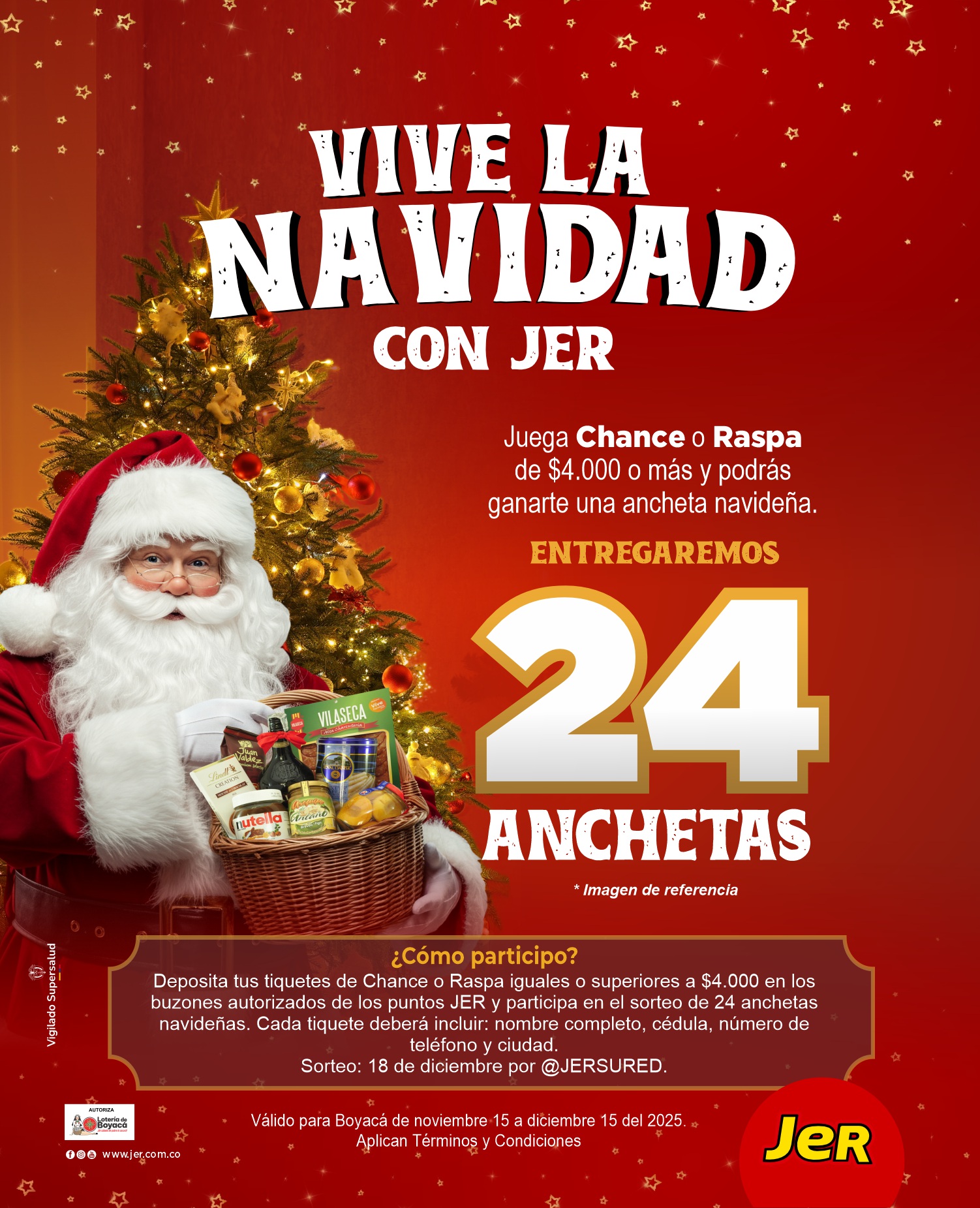 Vive la navidad con JER I Juega Chance o raspas